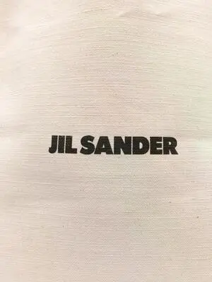 JIL SANDER Flat Embroidered-logo Tote Bag