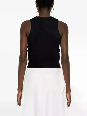 JW Anderson Loop-detailing Knitted Tank Top - Black