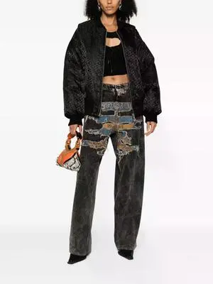 Gcds Monogram Zip-up Bomber Jacket