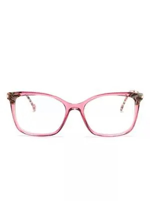 Carolina Herrera Square-frame Glasses - Pink