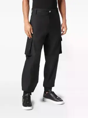 Philipp Plein Tapered-leg Cargo Pants - Black