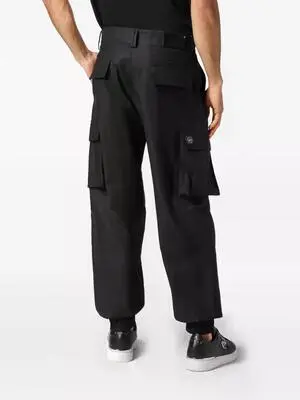 Philipp Plein Tapered-leg Cargo Pants - Black