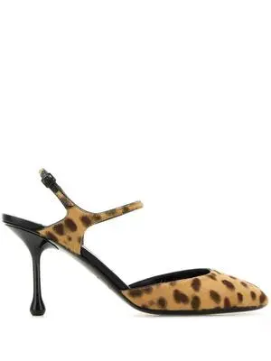 JIMMY CHOO Pixie Leopard-print Calf Hair Pumps - Neutrals