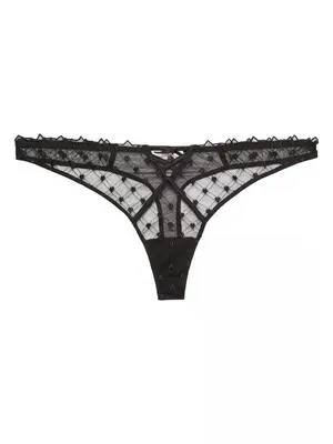 FLEUR DU MAL Love Lock Thong - Black
