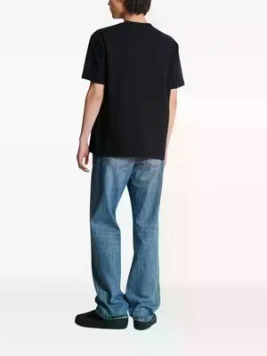 Balmain Flocked-finish T-shirt