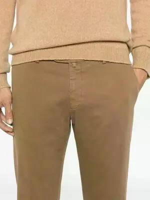 BRIGLIA 1949 Cotton Chino Trousers - Brown