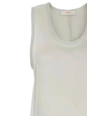 JUCCA Sleeveless U-neck Dress - Neutrals