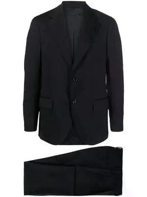 LARDINI Single-breasted Wool Suit Set - Blue