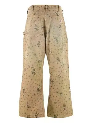 SAINT MXXXXXX Graphic Print Trousers