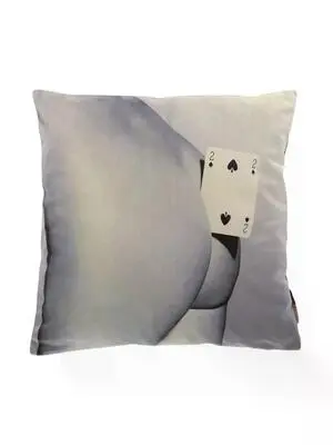 SELETTI Toiletpaper Card Cushion - Silver