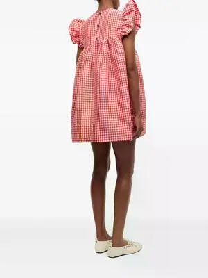 GANNI Gingham-print Dress