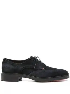 Santoni Suede Oxford Shoes