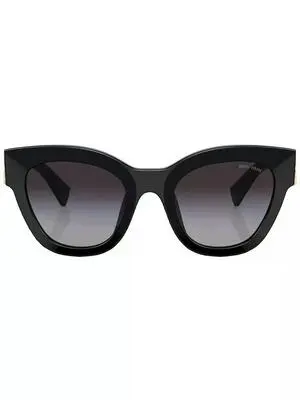 Miu Miu Cat-eye Gradient-lens Sunglasses - Black