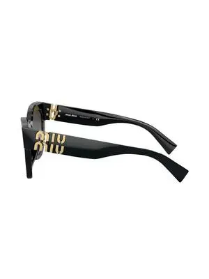 Miu Miu Cat-eye Gradient-lens Sunglasses - Black