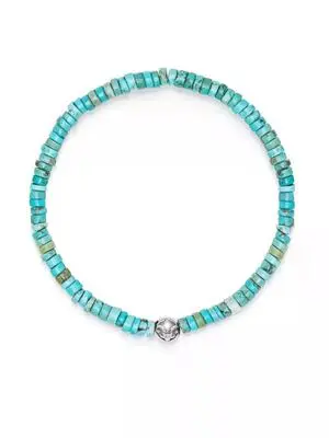 NIALAYA JEWELRY Turquoise Bead Bracelet - Blue