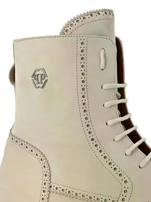 Philipp Plein Nubuck Leather Boots