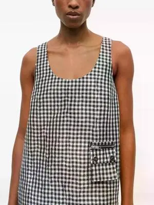 GANNI Gingham-print Dress
