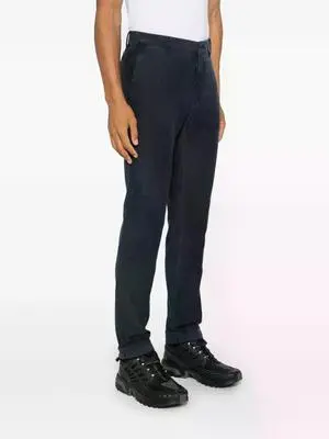 Incotex Logo-embroidered Trousers - Blue