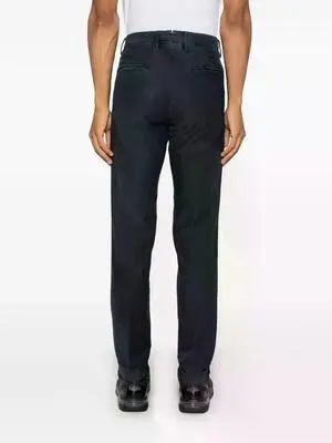 Incotex Logo-embroidered Trousers - Blue
