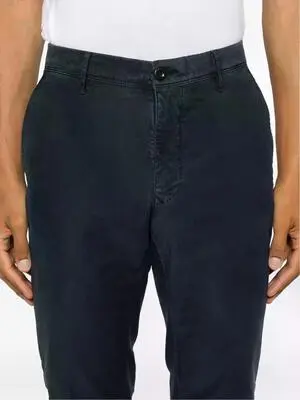 Incotex Logo-embroidered Trousers - Blue