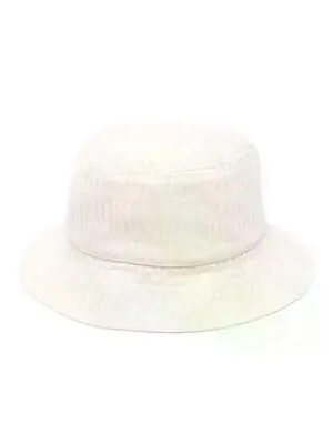 Moschino Embroidered-logo Bucket Hat - Neutrals