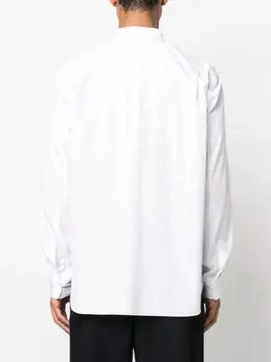 Comme Des Garçons Patch-pocket Cotton Shirt - White
