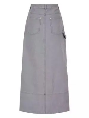 STUDIO TOMBOY Cotton Midi Skirt - Blue