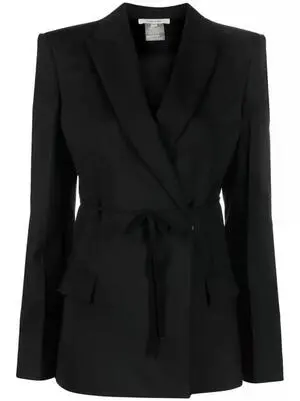 NENSI DOJAKA Belted Wool-blend Blazer