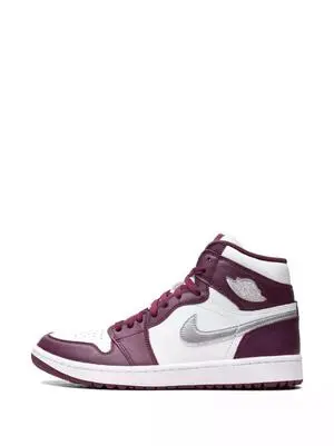 JORDAN Air 1 High Golf Bordeaux Sneakers
