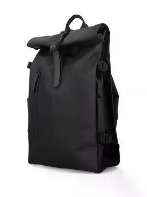 Rains Large Rolltop Backpack - Black