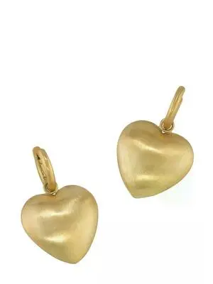 Irene Neuwirth 18kt Yellow Dome Heart Earrings - Gold