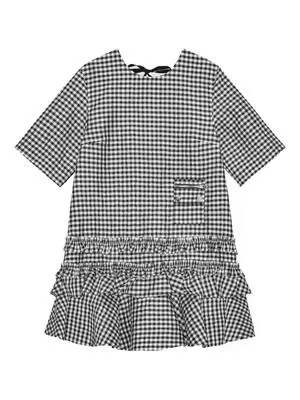 GANNI Gingham-print Dress