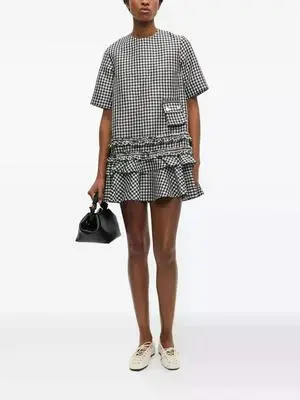 GANNI Gingham-print Dress