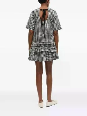 GANNI Gingham-print Dress