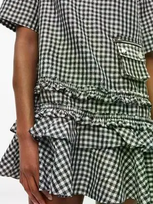 GANNI Gingham-print Dress