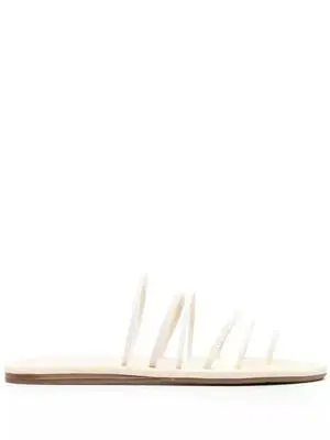 ANCIENT GREEK SANDALS Imathio Leather Flat Sandals - Neutrals