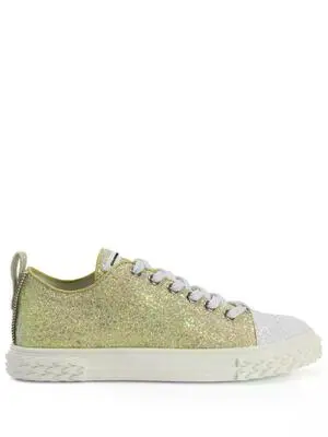 GIUSEPPE ZANOTTI Blabber Glitter Sneakers - Yellow