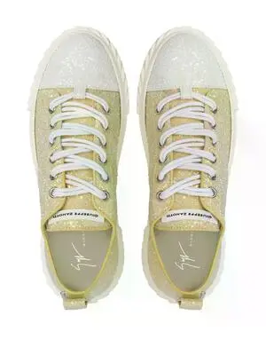 GIUSEPPE ZANOTTI Blabber Glitter Sneakers - Yellow