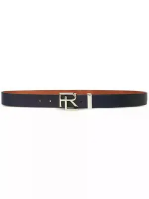Ralph Lauren Logo-buckle Leather Belt - Blue