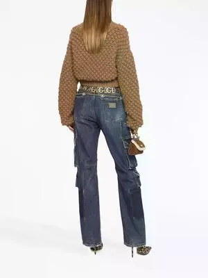 Dolce & Gabbana Roll-neck Cropped Jumper
