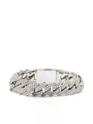DARKAI Prong Pavé Gemstones Bracelet - Silver