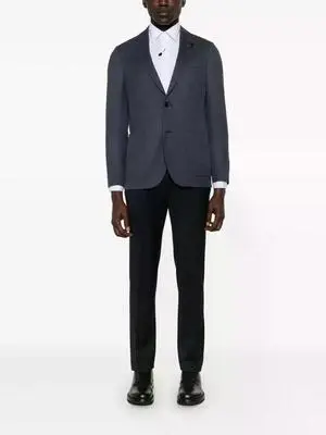 LARDINI Single-breasted Blazer - Blue