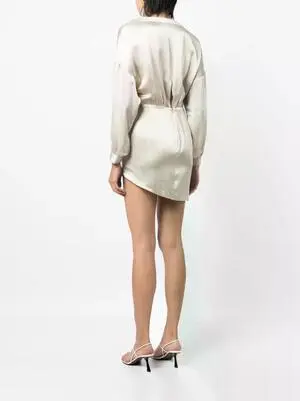 Michelle Mason Draped Mini Dress