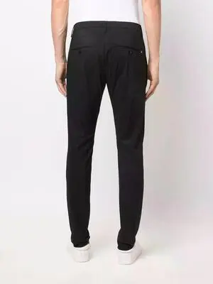 DONDUP Slim-cut Trousers - Black