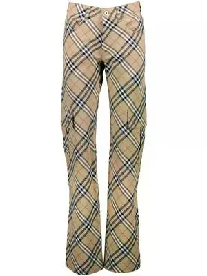 Burberry Vintage Check Patterned Trousers - Neutrals