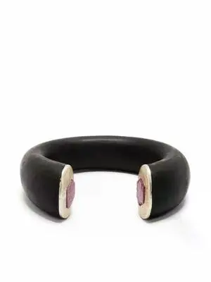 PARTS OF FOUR Big Druid Ruby Bracelet - Black
