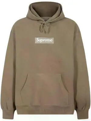 Supreme Box Logo Cotton Hoodie - Neutrals
