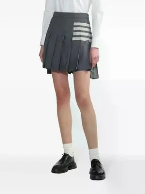 Thom Browne 4-bar Stripe Pleated Mini Skirt