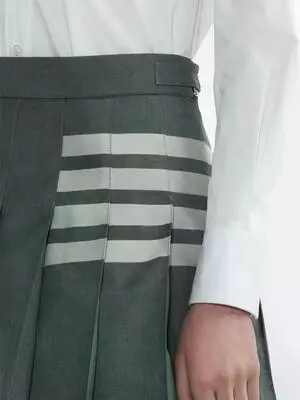 Thom Browne 4-bar Stripe Pleated Mini Skirt