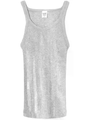 RE/DONE Ribbed Knit Tank Top - Grey